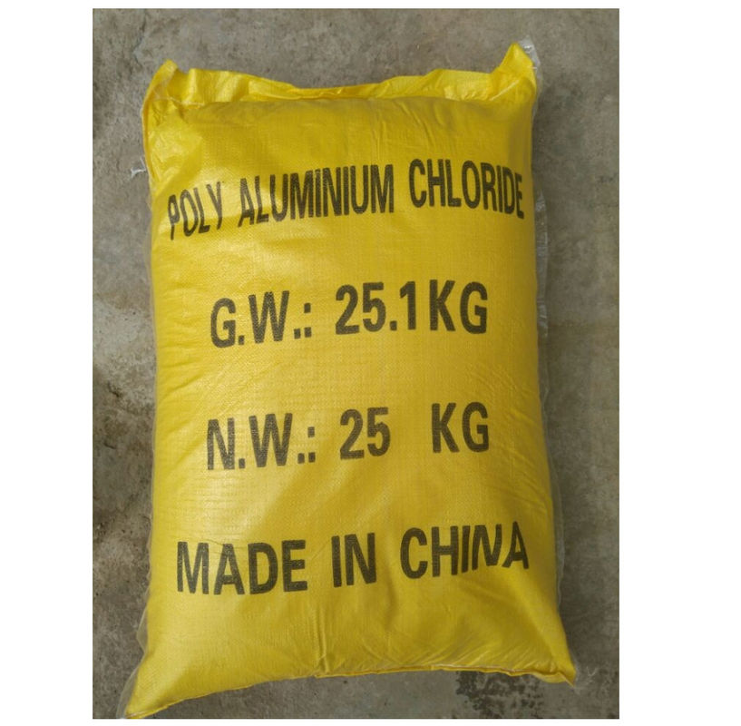 30% Purity Polyaluminium Chloride 25KG / Bag PAC Powder Roller ...